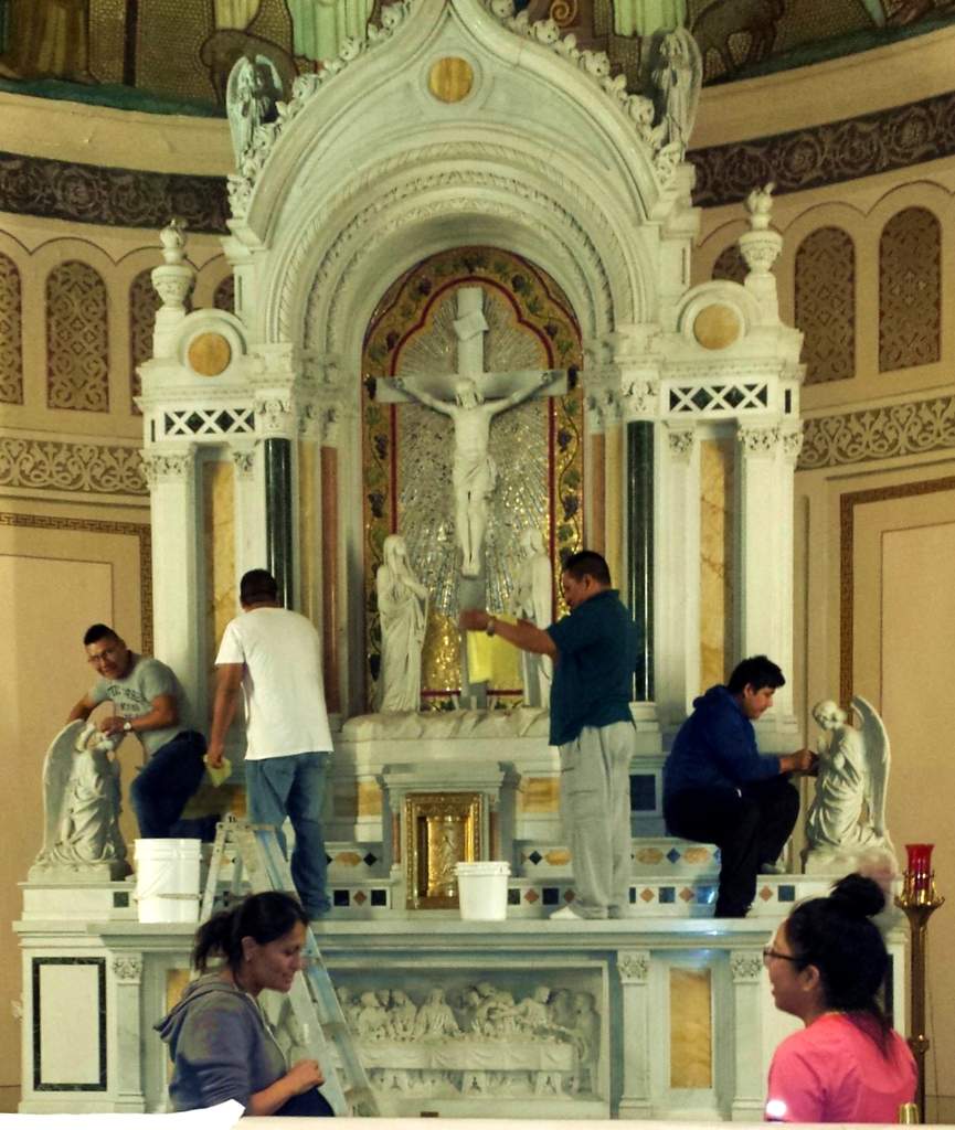 Church Cleaning in Progress | St. Joseph Church